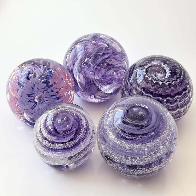 Purple Paperweight - Etsy