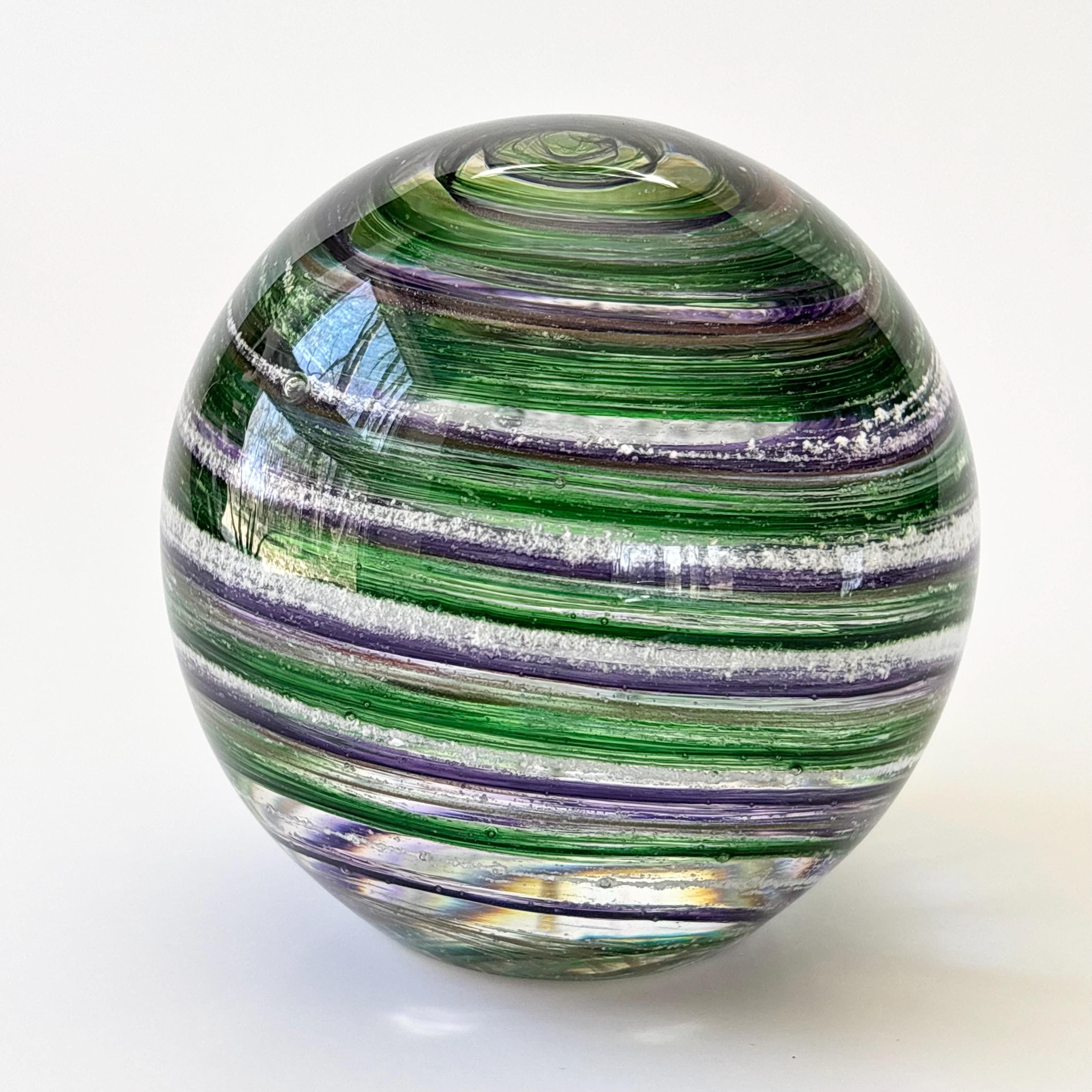 Handmade Memorial Glass Orb - Custom Remembrance Keepsake ...