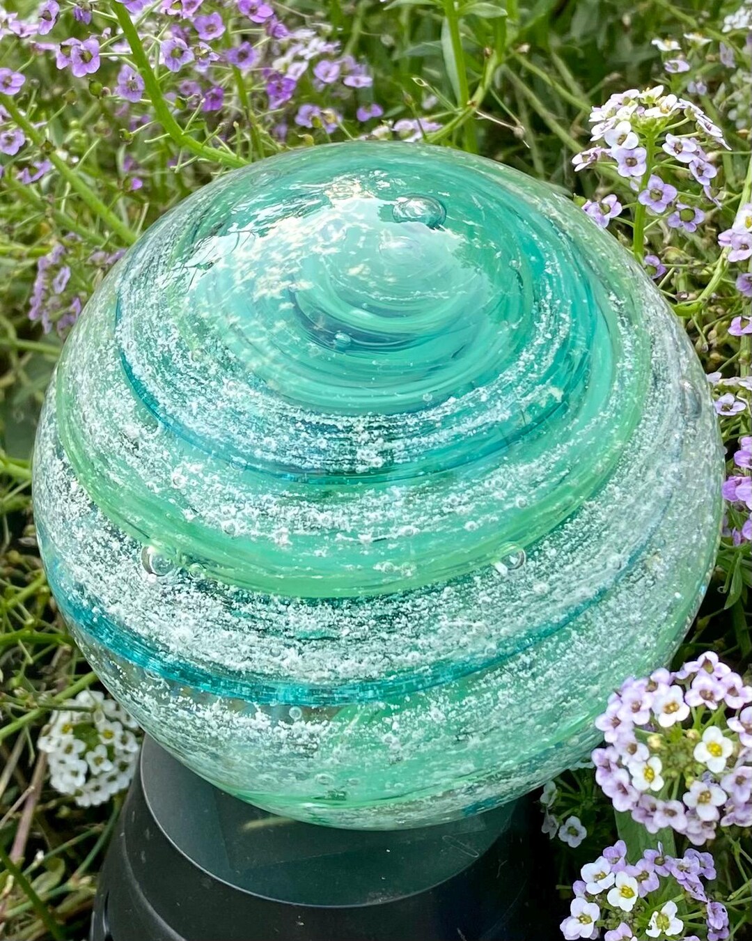 Handmade Memorial Glass Orb - Custom Remembrance Keepsake ...