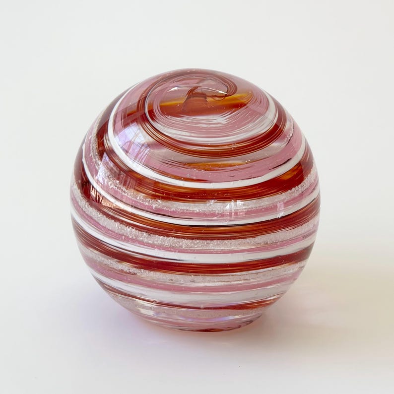 Handmade Memorial Glass Orb - Custom Remembrance Keepsake ...