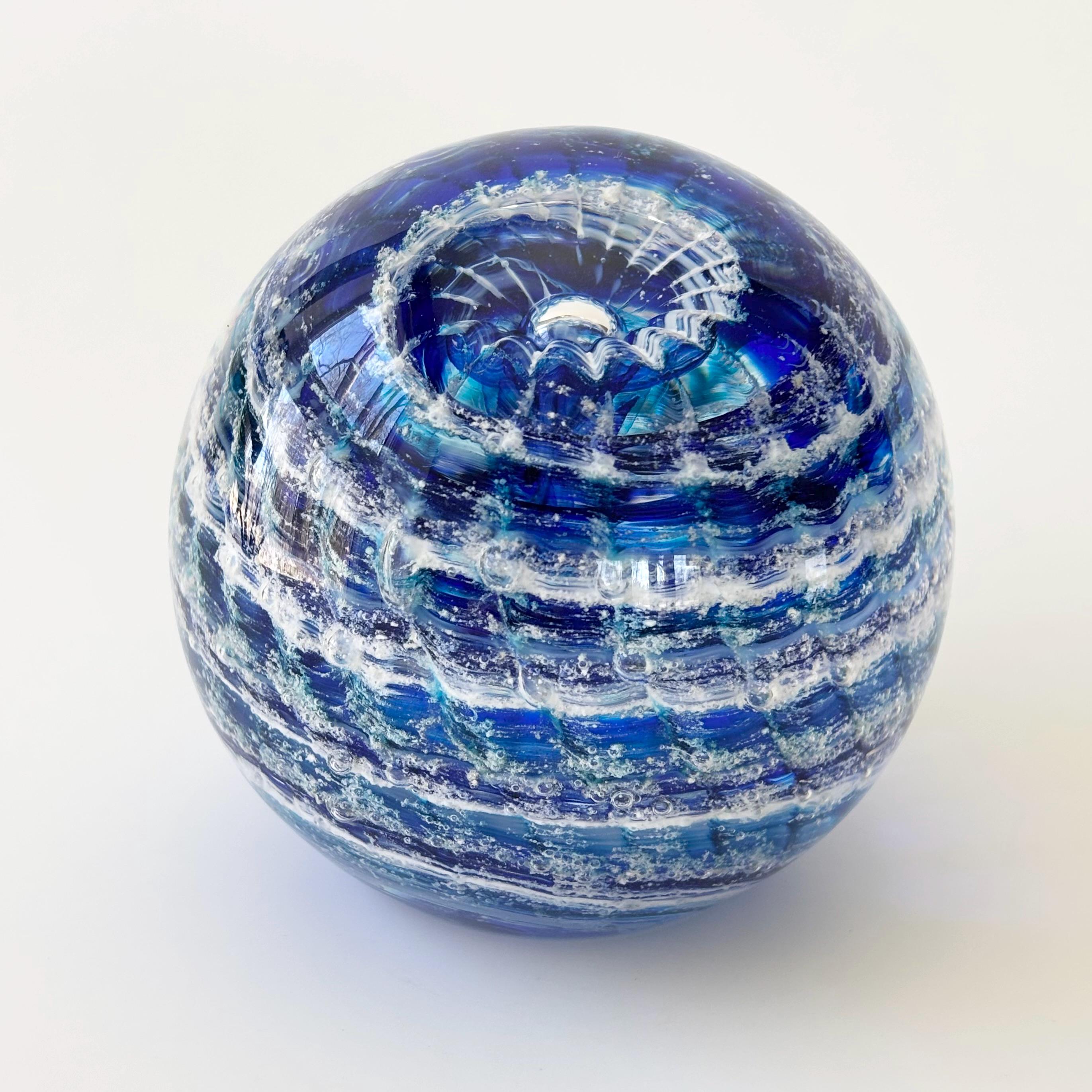 Dark Blue Collection Glass Memorial Paperweight - Custom Remembrance ...