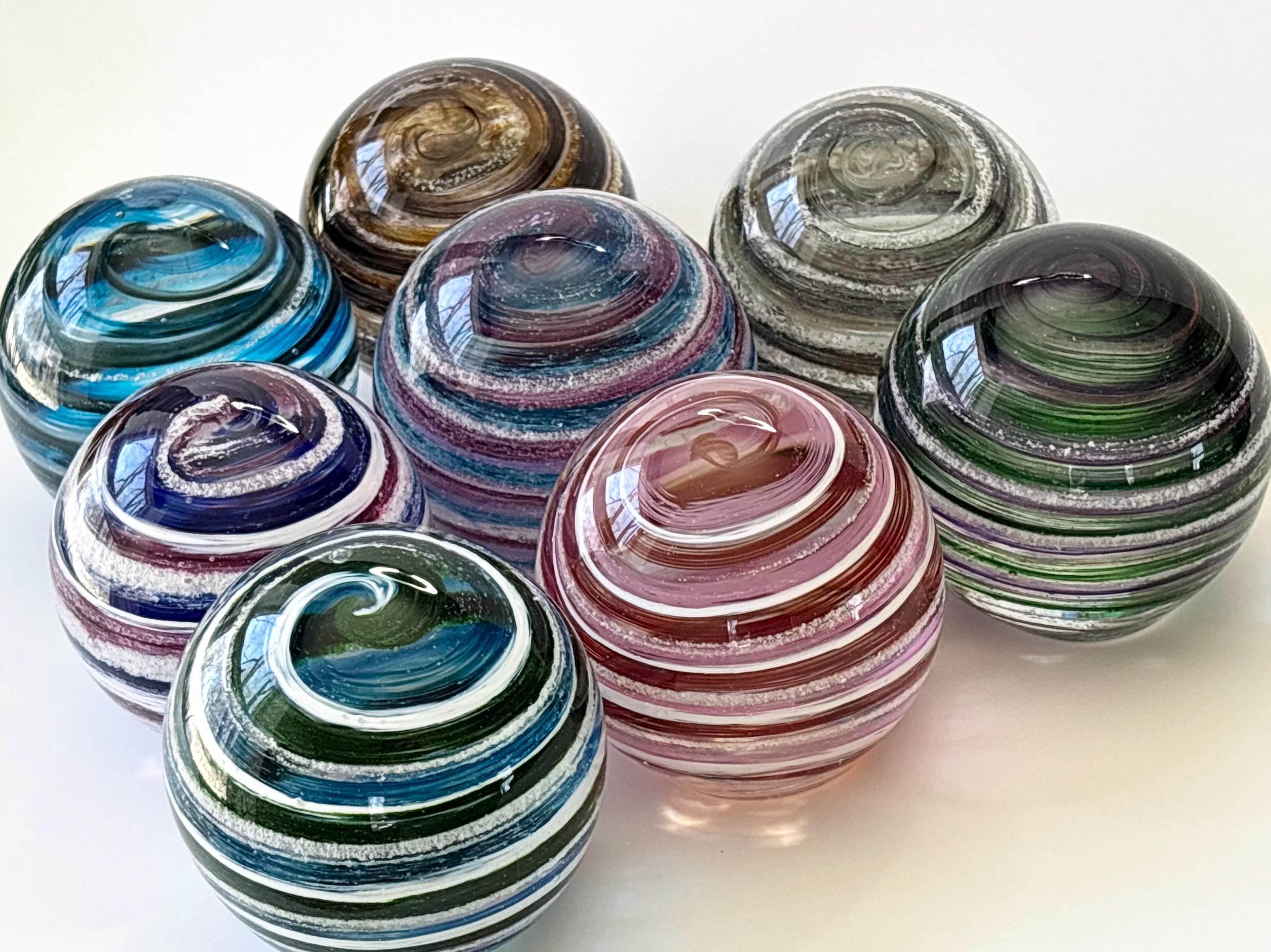 Handmade Memorial Glass Orb - Custom Remembrance Keepsake ...