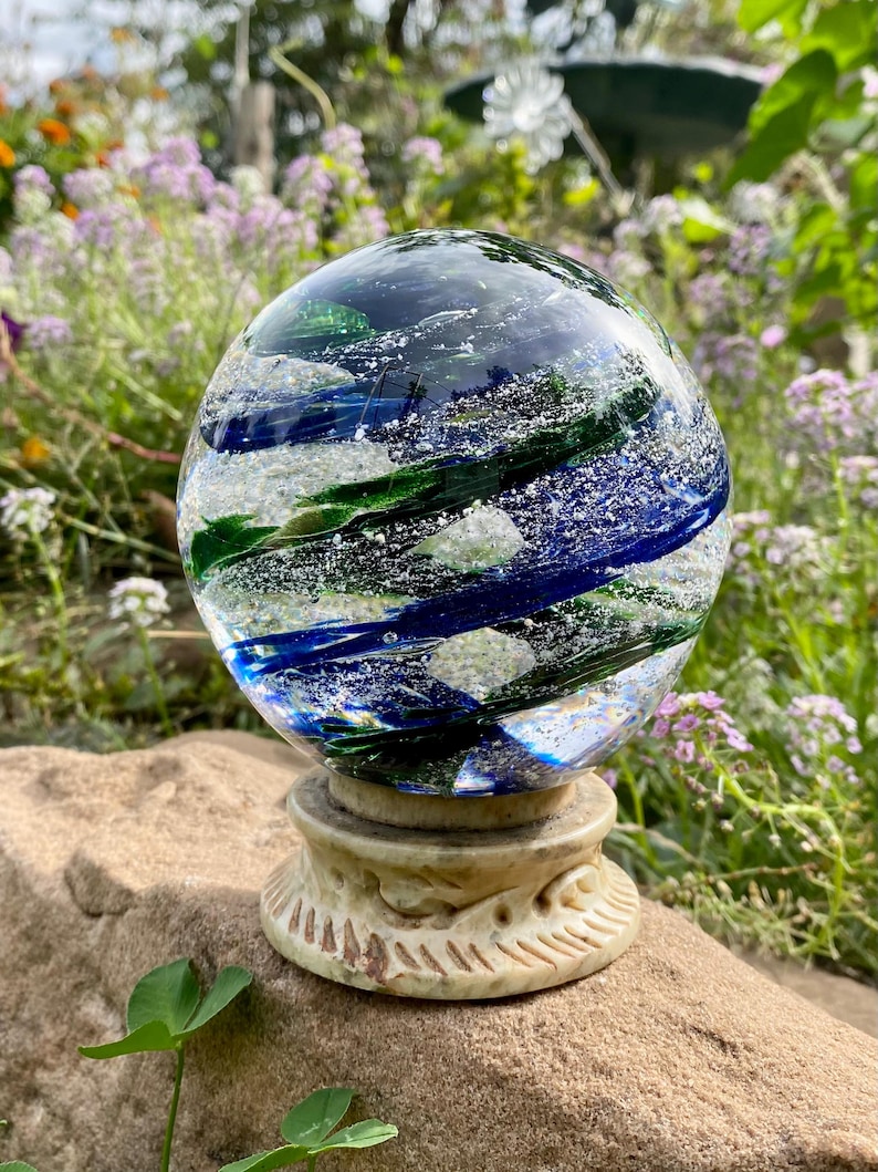 Custom Pet Memorial Glass Paperweight - Infinity Staircase Pet Ash ...