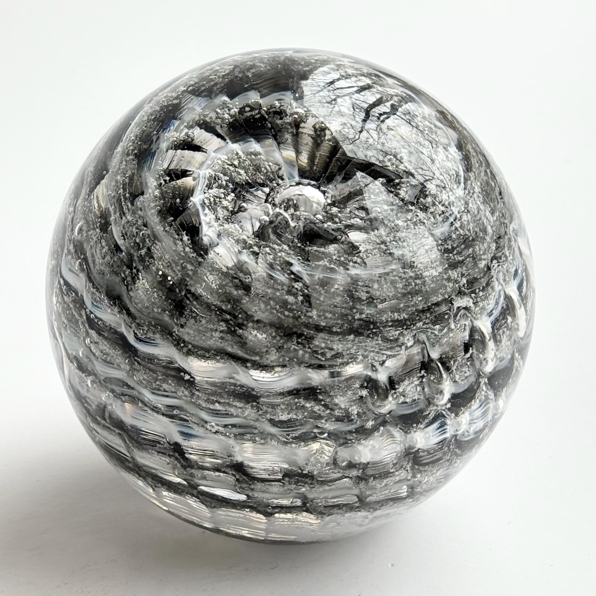 Handmade Memorial Glass Orb - Custom Remembrance Keepsake ...