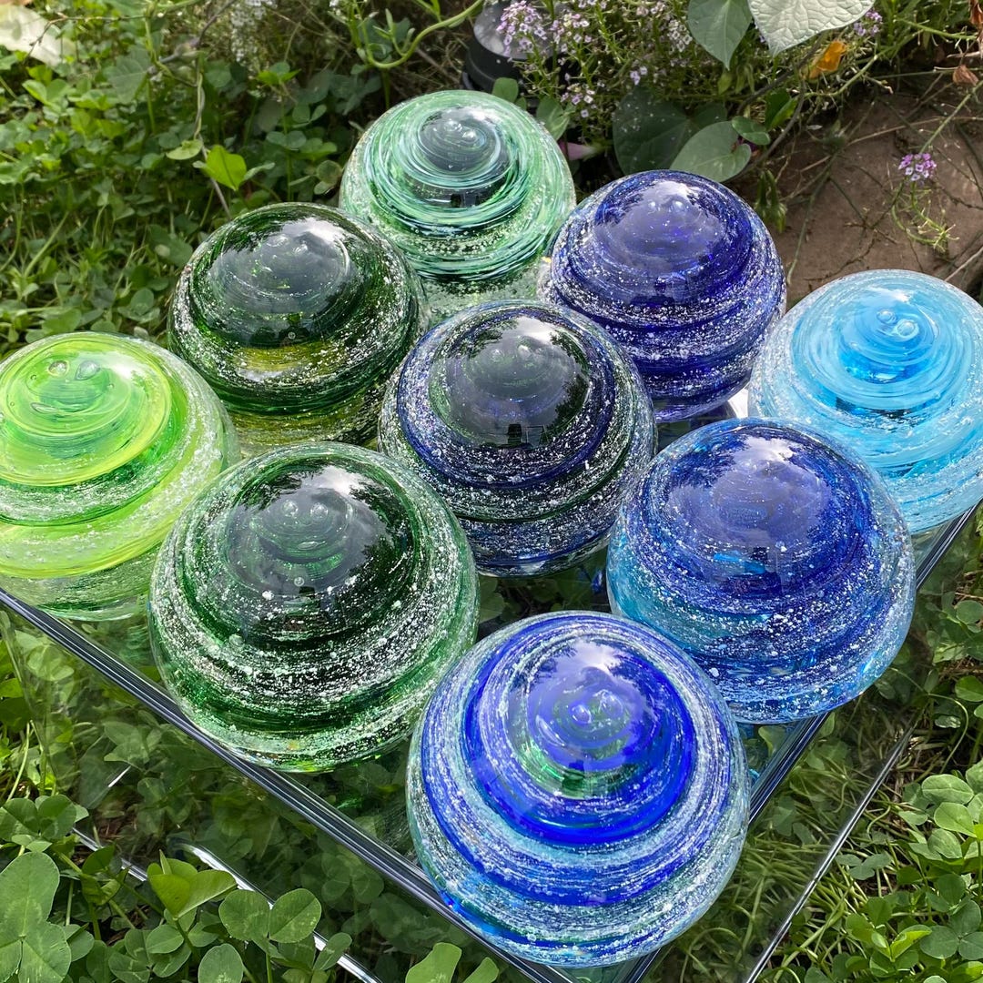Handmade Memorial Glass Orb - Custom Remembrance Keepsake ...