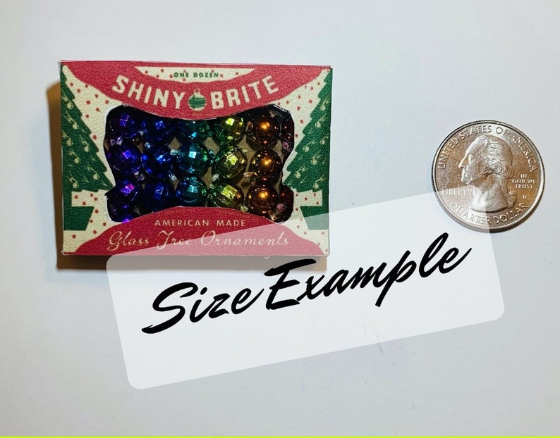 Retro Styled Palm Springs Christmas Handmade Shiny Brite Box - Etsy