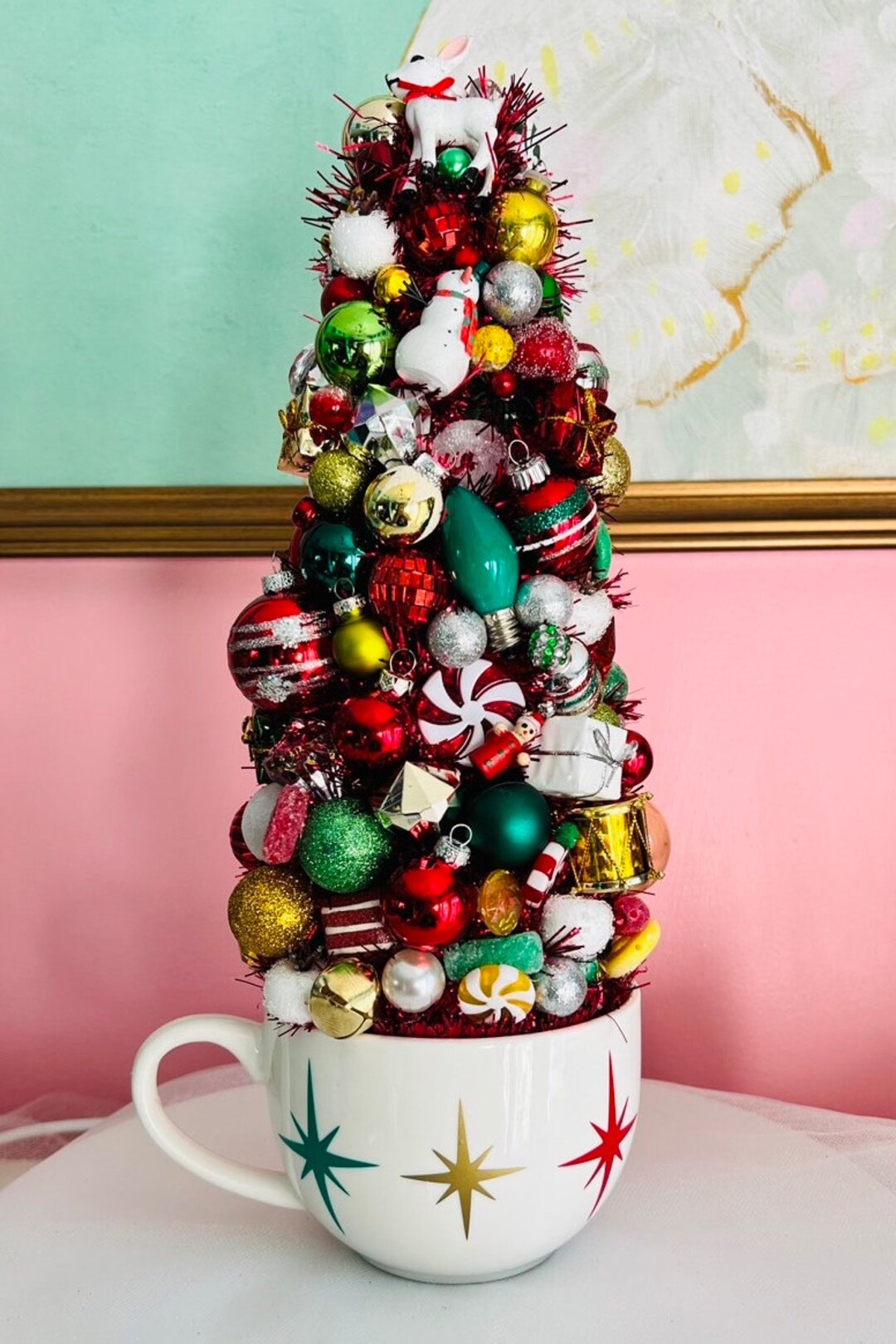 Atomic Starburst Midcentury Inspired Christmas Centerpiece - Etsy