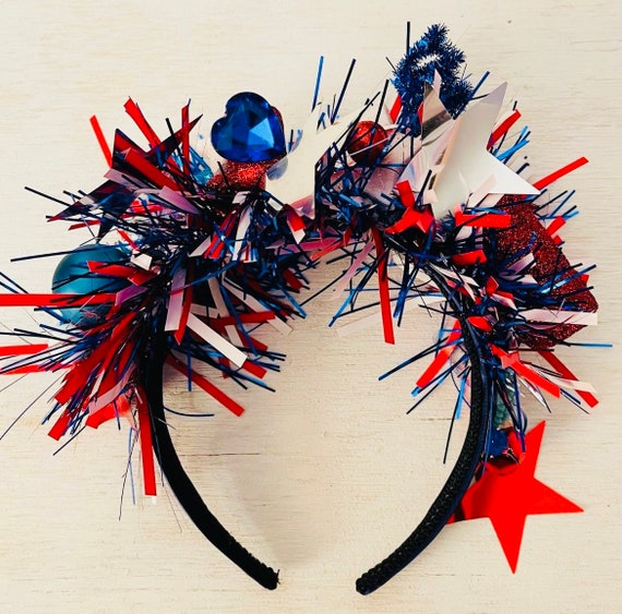 Handmade July 4th Fourth of July Headband One of a Kind - Etsy