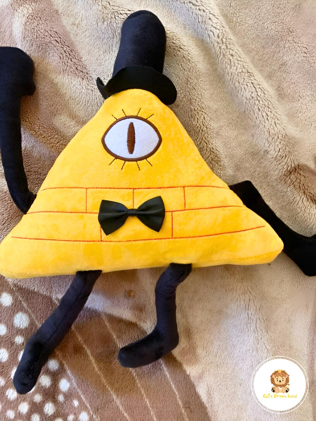 Bill Cipher Plush - Mysterious Gravity Falls Collectible Toy - Etsy