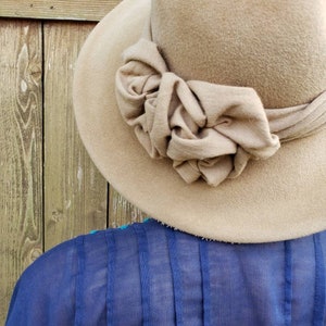 1980s Raymond Hudd Hat Wide Brimmed Beige Wool / 80s Designer | Etsy