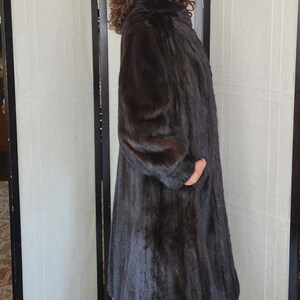 Dark Brown Full Length Mink Fur Coat 80s Pauline Burke Original Med - Etsy