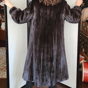 Dark Brown Full Length Mink Fur Coat 80s Pauline Burke Original Med - Etsy