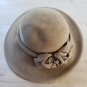 1980s Raymond Hudd Hat Wide Brimmed Beige Wool / 80s Designer | Etsy