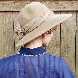 1980s Raymond Hudd Hat Wide Brimmed Beige Wool / 80s Designer | Etsy