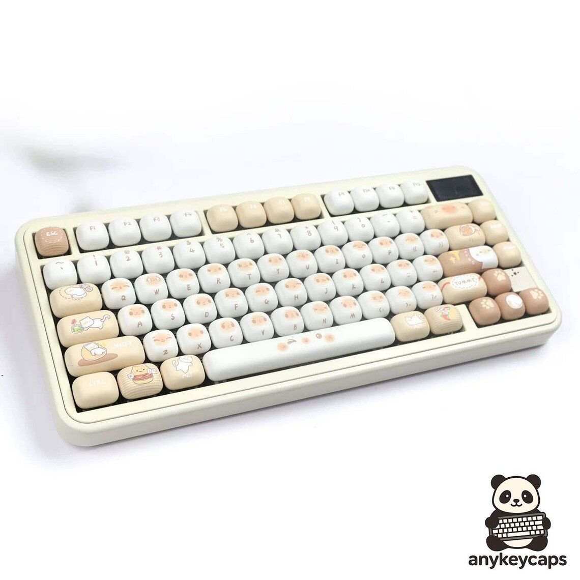 Cute Cat Bread Bakery Keycaps Set – 136 Keys, MOG Profile, Dye ...