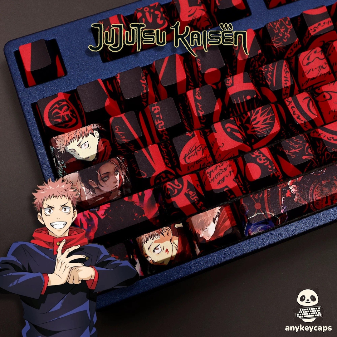 Jujutsu Kaisen Keycaps | 108-key Anime Keyboard Set | Custom PBT ...