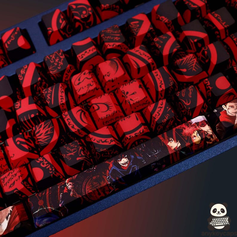 Jujutsu Kaisen Keycaps | 108-key Anime Keyboard Set | Custom PBT ...