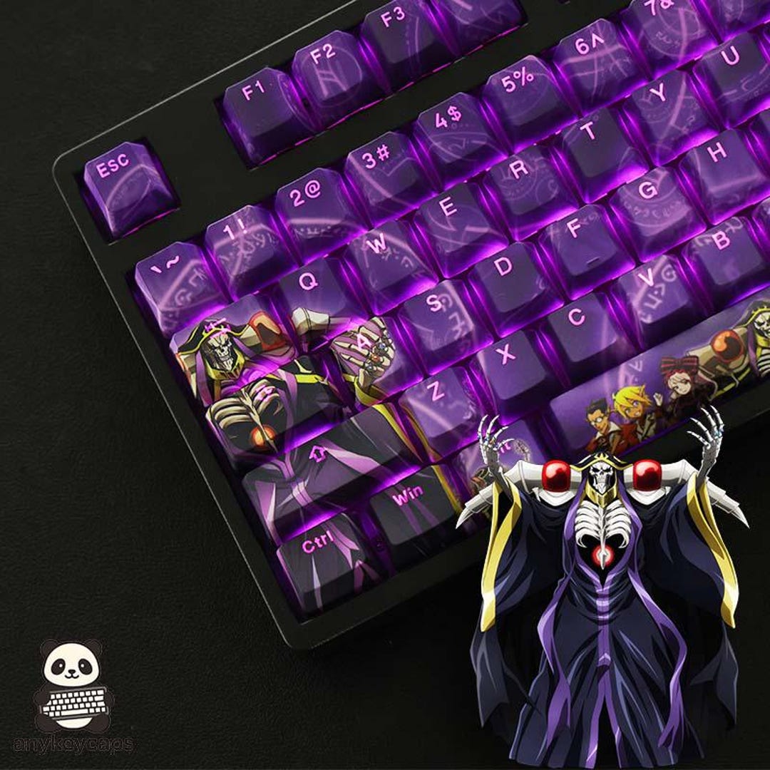 Overlord Anime Keycaps | 108 Keys | OEM Profile | PBT Dye-sub - Etsy UK