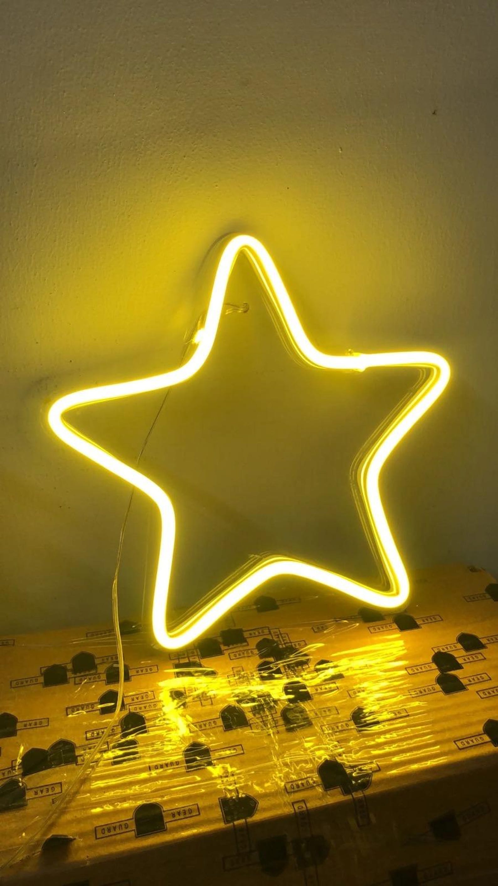 Christmas Star Led Neon, Christmas Star, Star Space Kid Room Flex ...