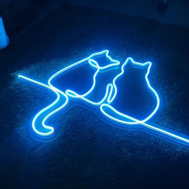 Cat Neon Signs, Cute Cat Led Signs, Pet Lover Gifts, Neon Lights for ...