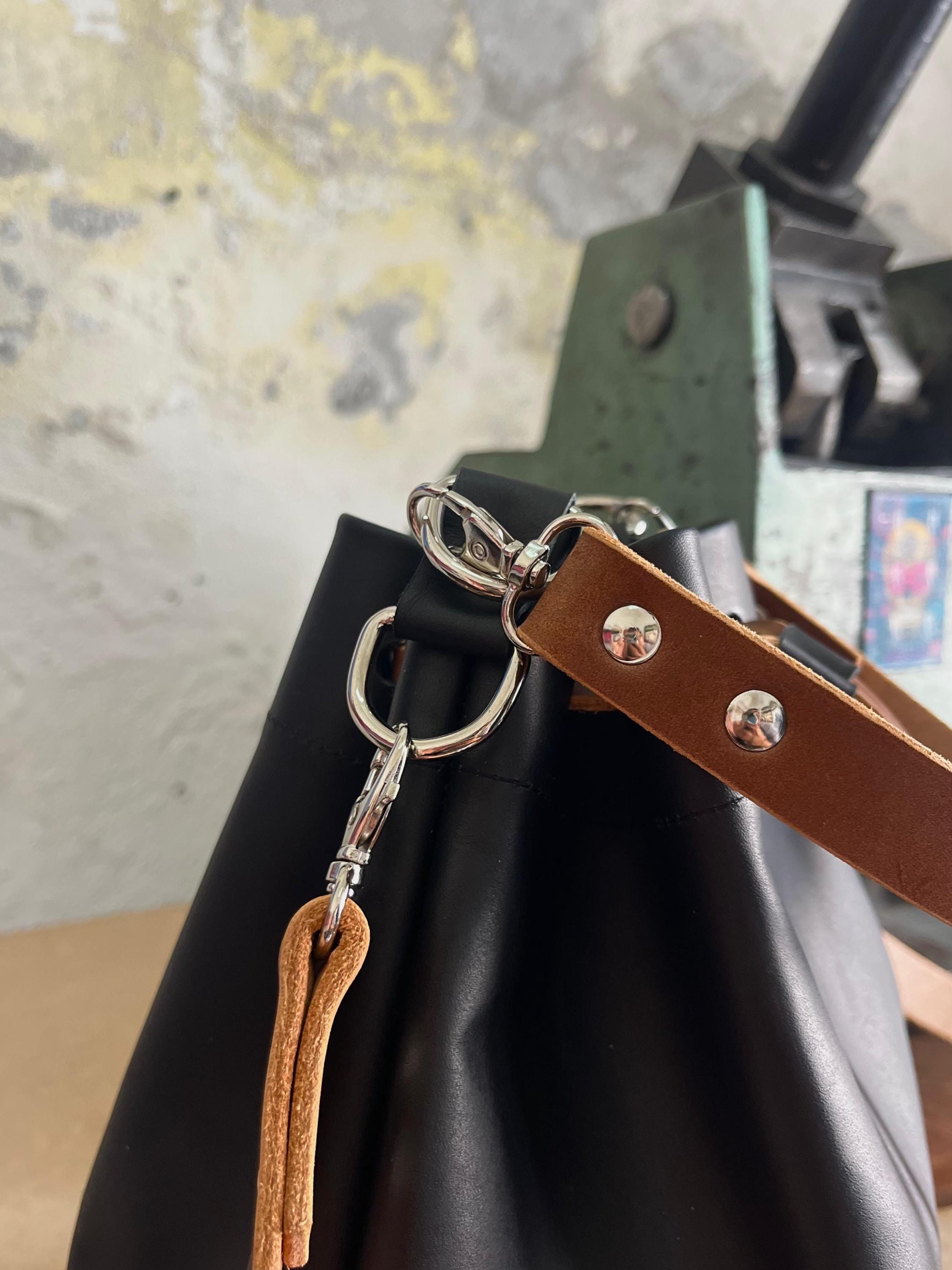 Bucket bag de piel Grande / bucket bag de cuero / Leather Bucket Bag ...