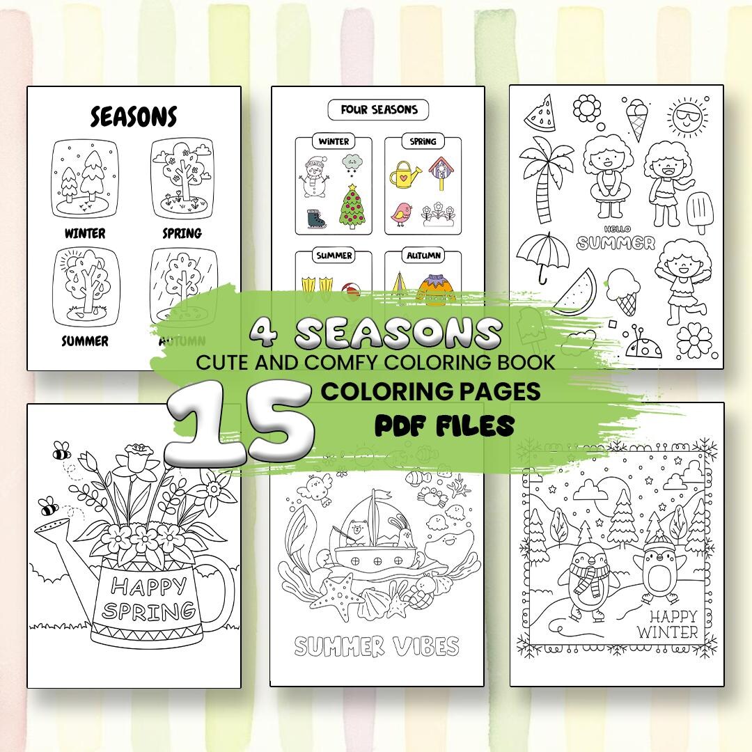 Season Coloring Pages , Learn the Seasons , Coloring Pages for ...