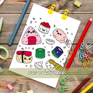 Kawaii Coloring Pages , Bold and Easy , Cute Coloring Pages , Fun ...