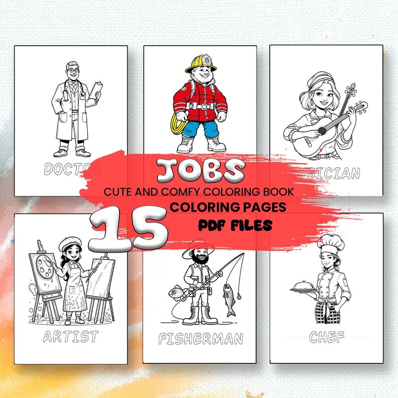 Occupation Coloring Pages For, Job Coloring Pages, Printable Pages, PDF ...