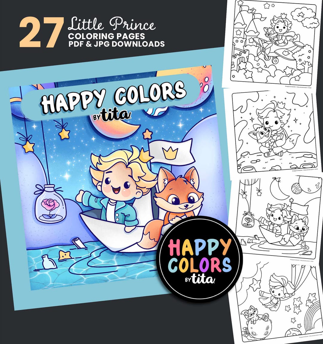 Little Prince Coloring Book, Coloring Pages With Little Prince ...