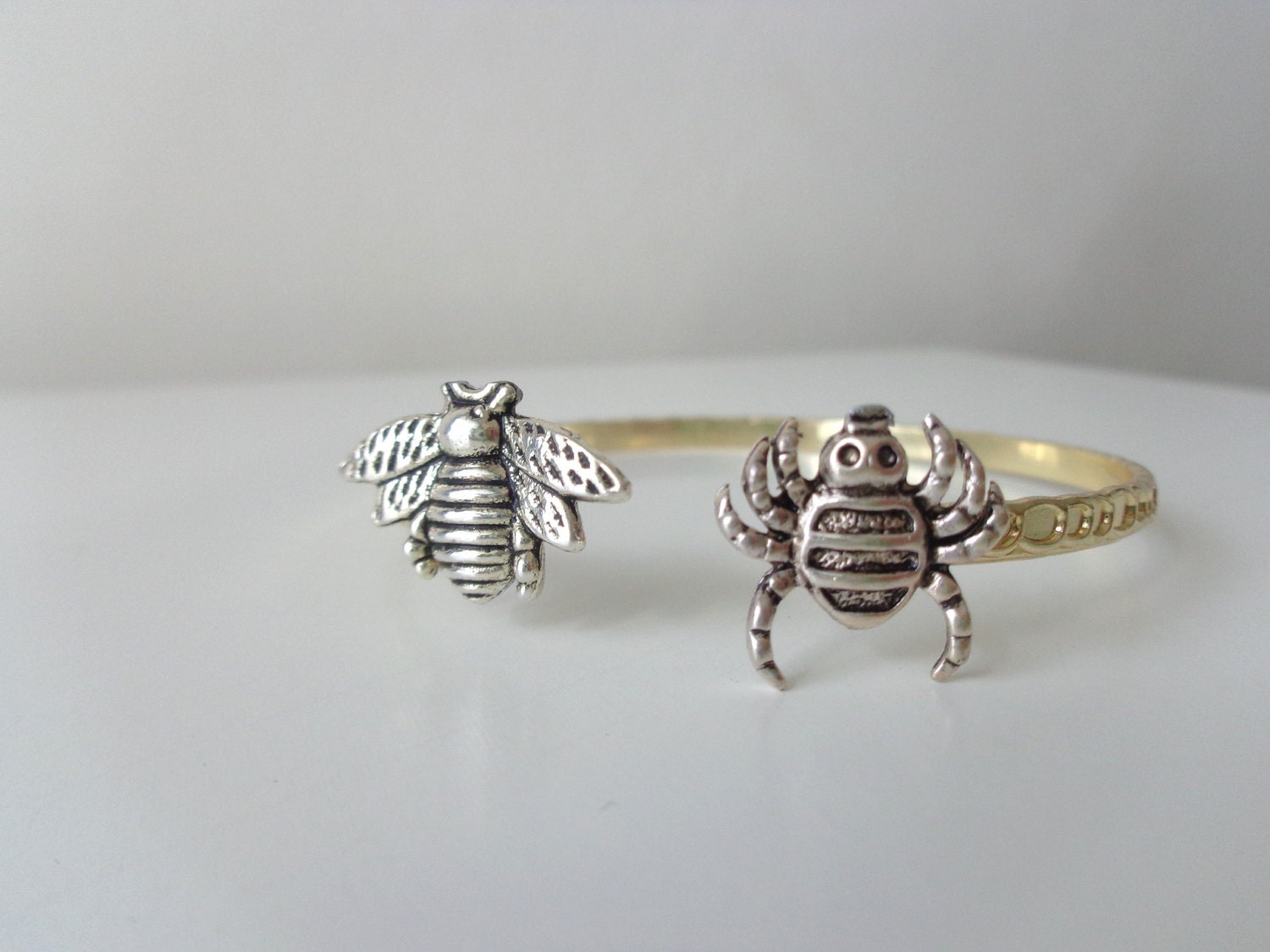 Spider Bee Insect Cuff Bracelet Wrap Style Animal Bracelet - Etsy