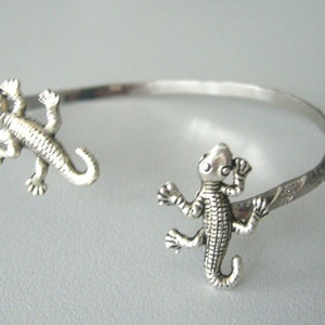 Lizard Wrap Bracelet, Gecko Bracelet, Animal Bracelet, Charm Bracelet ...