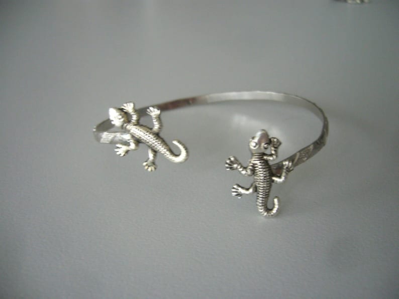 Lizard Wrap Bracelet Gecko Bracelet Animal Bracelet Charm - Etsy