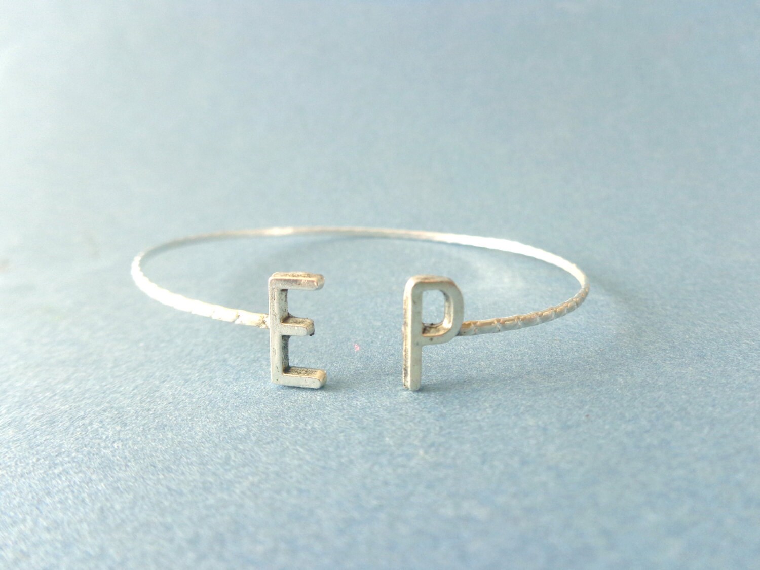 Initial Personalized Cuff Bracelet Wrap Style - Etsy