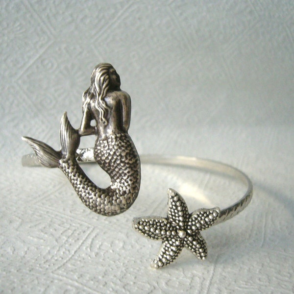 Silver Mermaid Charm - Etsy