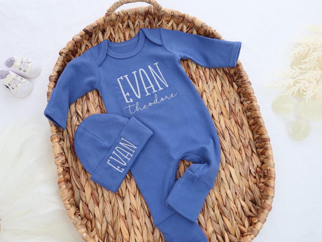Personalized Baby Outfit, Custom Baby Outfit, Embroidered Baby Bodysuit ...