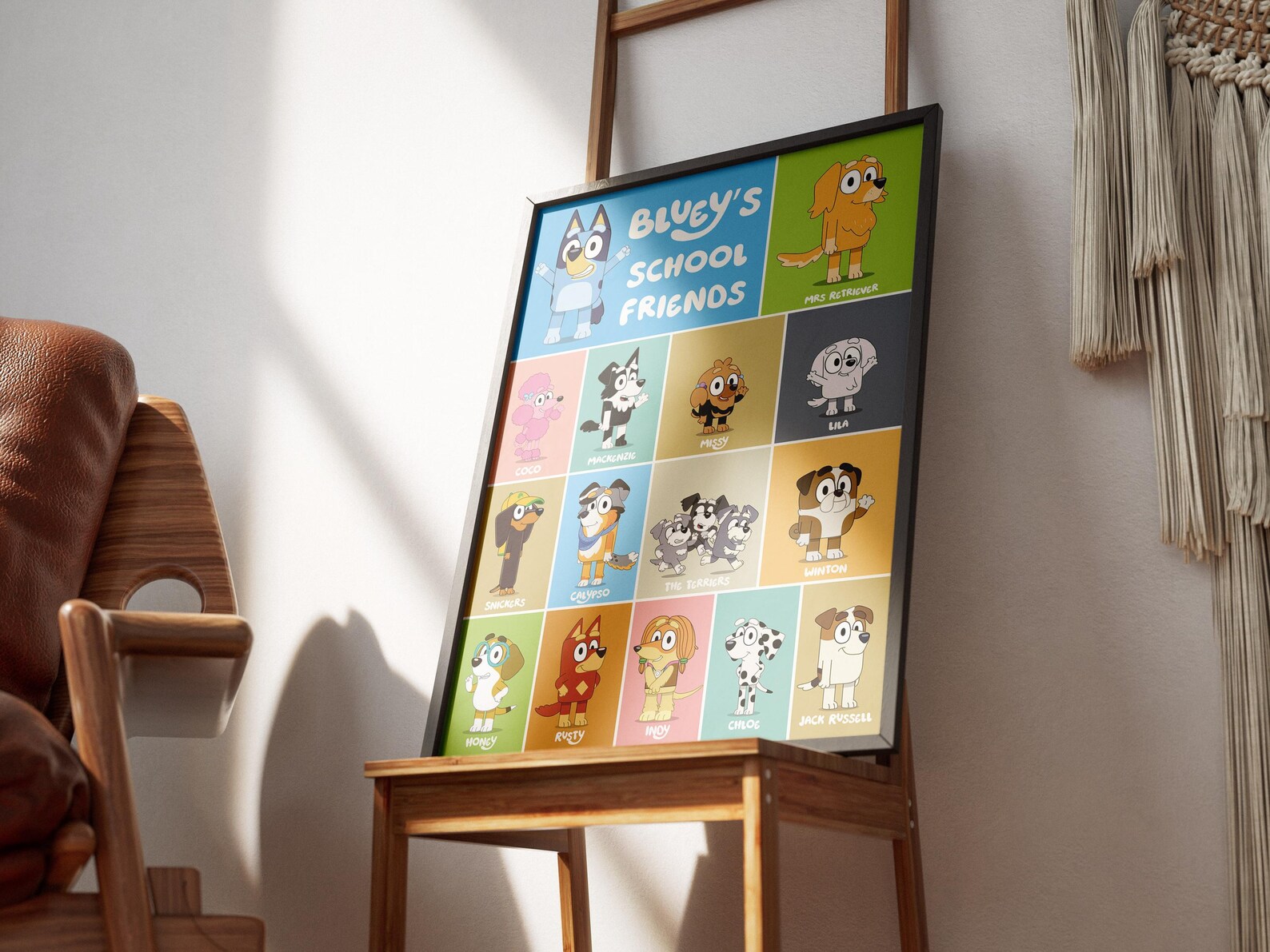 Bluey Poster Set of 3, Bluey Prints, Bluey Poster, Bluey Friends, Bluey ...