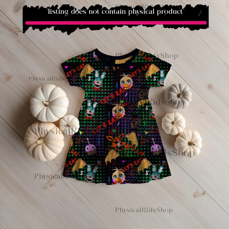 FNF Retro Horror Five Nights at Freddy’s Inspired. Seamless PNG Pattern ...