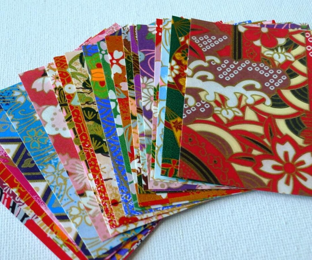 Washi Chiyogami Paper Pack for Traditional Japanese Origami Paper ...