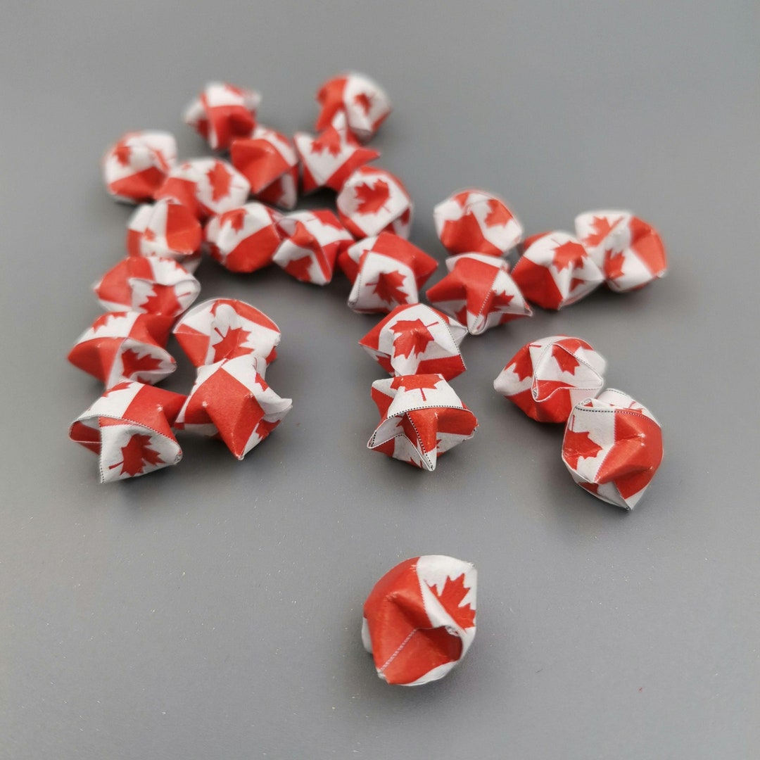 50 Flag Theme - Canada - Origami Lucky Stars - Etsy
