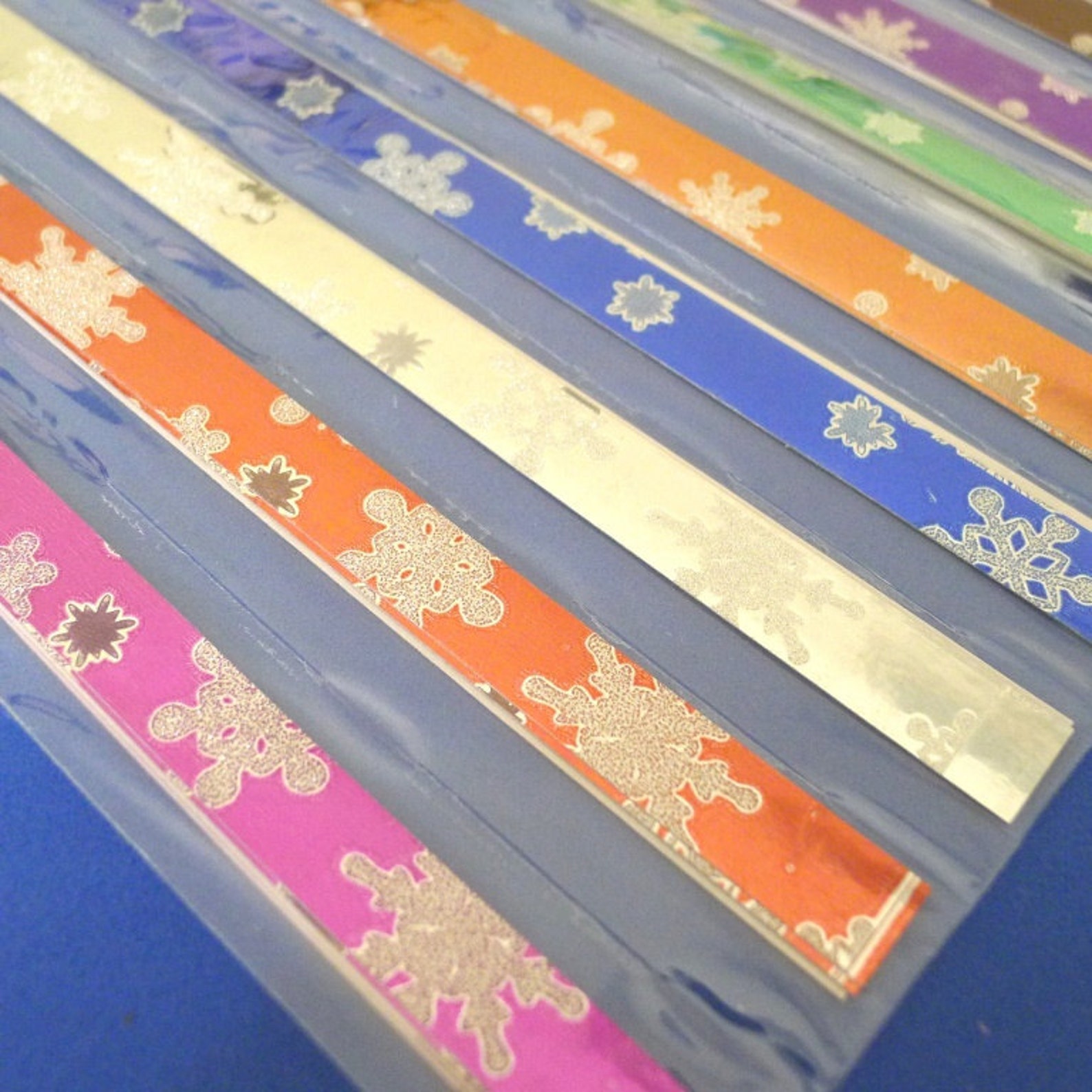 Winter Snow Flakes Magical Star Dust Origami Lucky Star Paper | Etsy