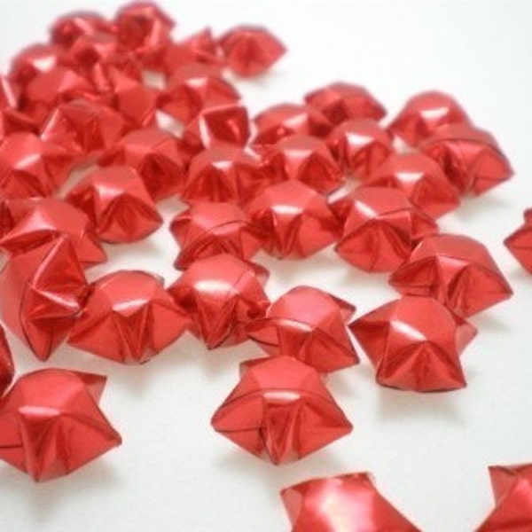 Red Origami Stars - Etsy