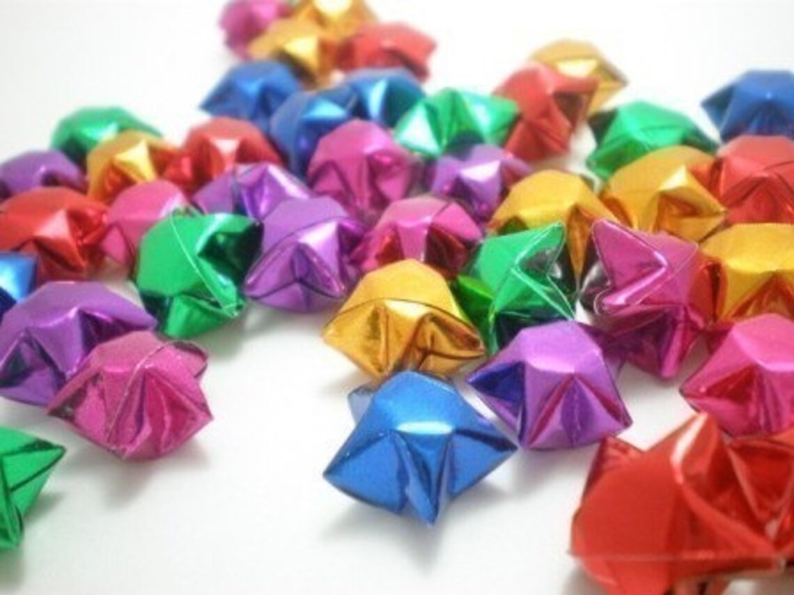 100 Gorgeous Jewel Toned Lucky Stars Custom Order Available - Etsy