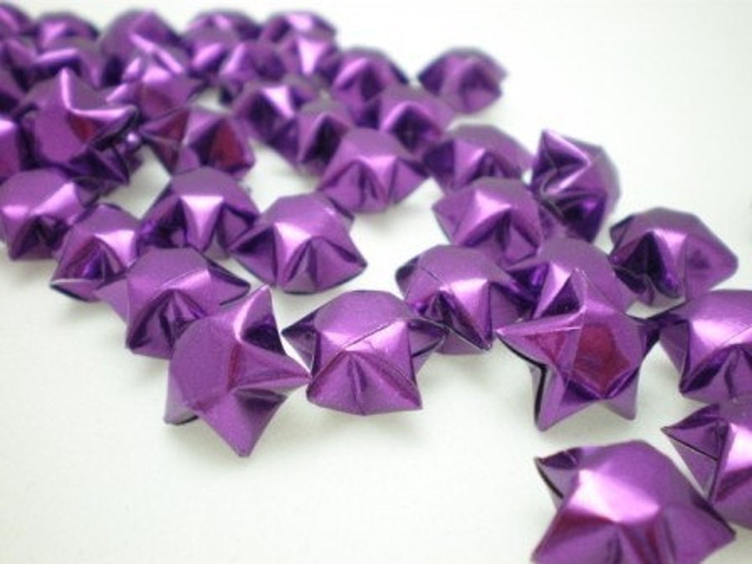 100 Mystical Purple Origami Lucky Stars - Custom Order Available - Etsy