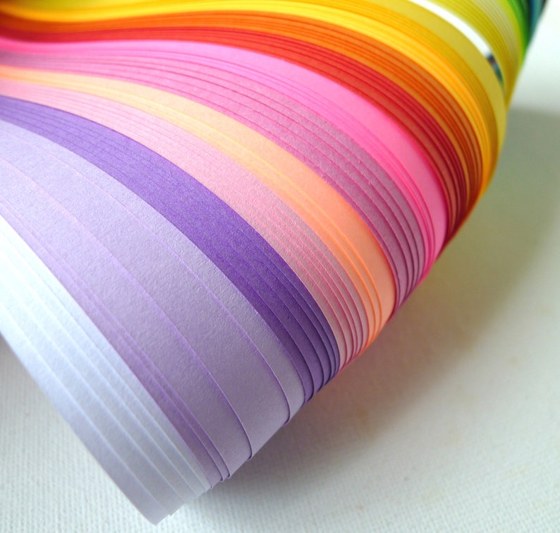 Palette of Rainbow 24 Assorted Shades Long Origami Star - Etsy