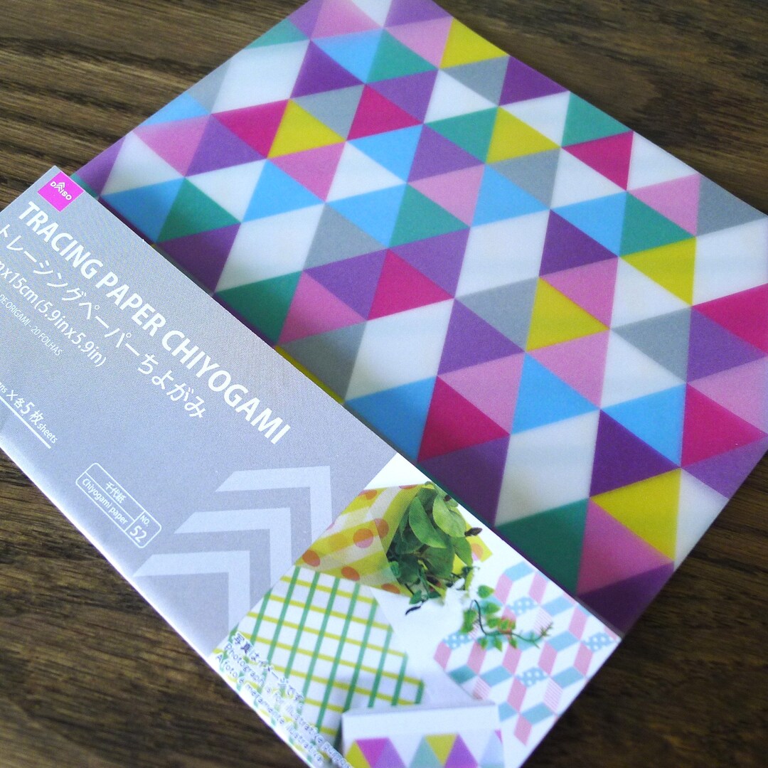 Patterns of Geometry - Pretty Rainbow Translucent Vellum Origami Paper ...
