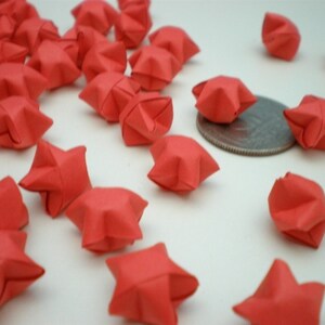100 Romantic Red Origami Lucky Stars - Custom Order Available - Etsy