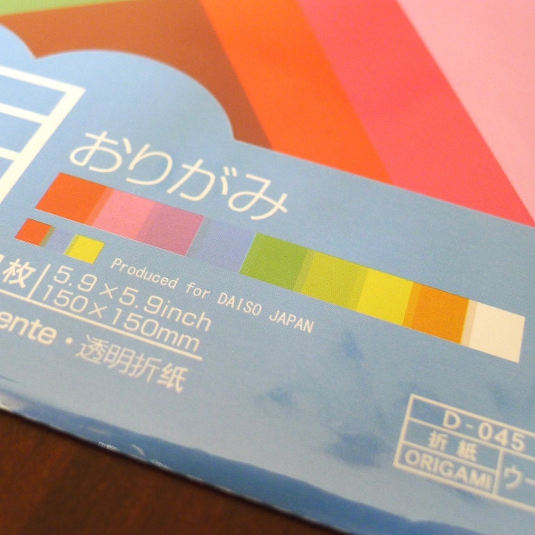 Transparent Poly Paper Pack for Traditional Japanese Origami - Etsy