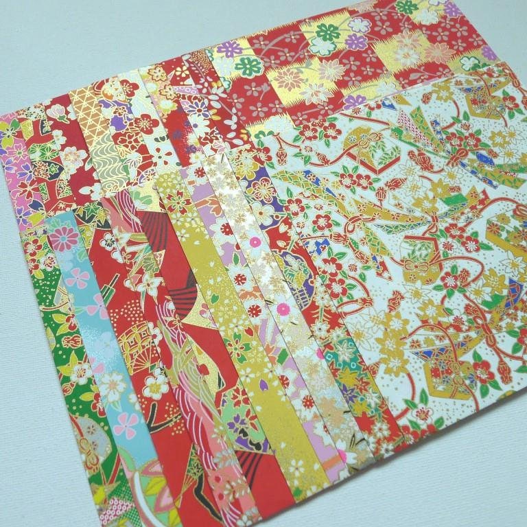 Washi Chiyogami Paper Pack for Traditional Japanese Origami Paper ...