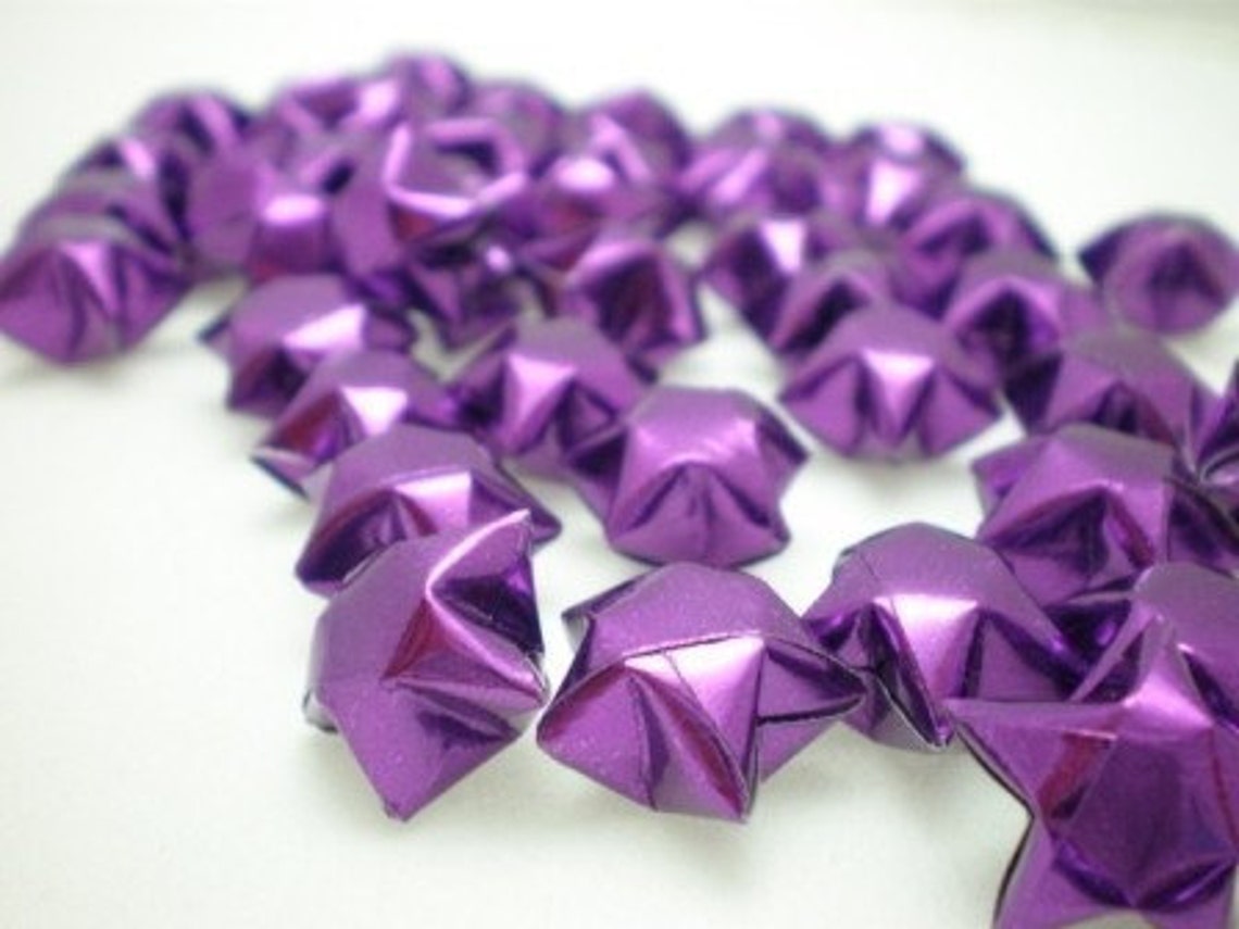 100 Mystical Purple Origami Lucky Stars Custom Order | Etsy