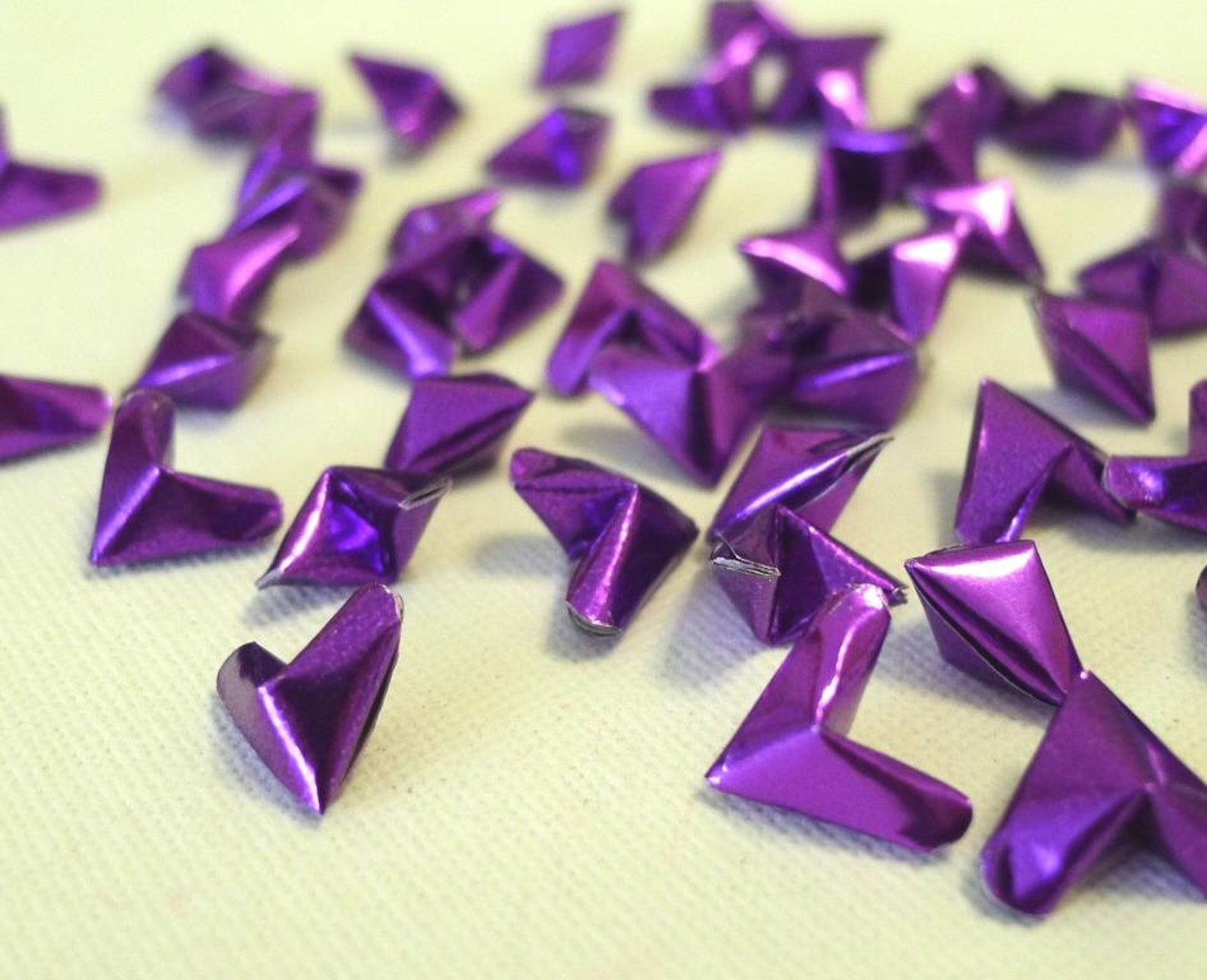 50 Mystique Purple Origami Lucky Hearts Custom Order | Etsy